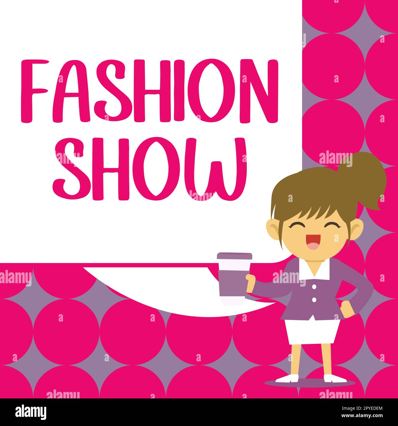 Hand writing sign Fashion Show. Business concept exibition that ...