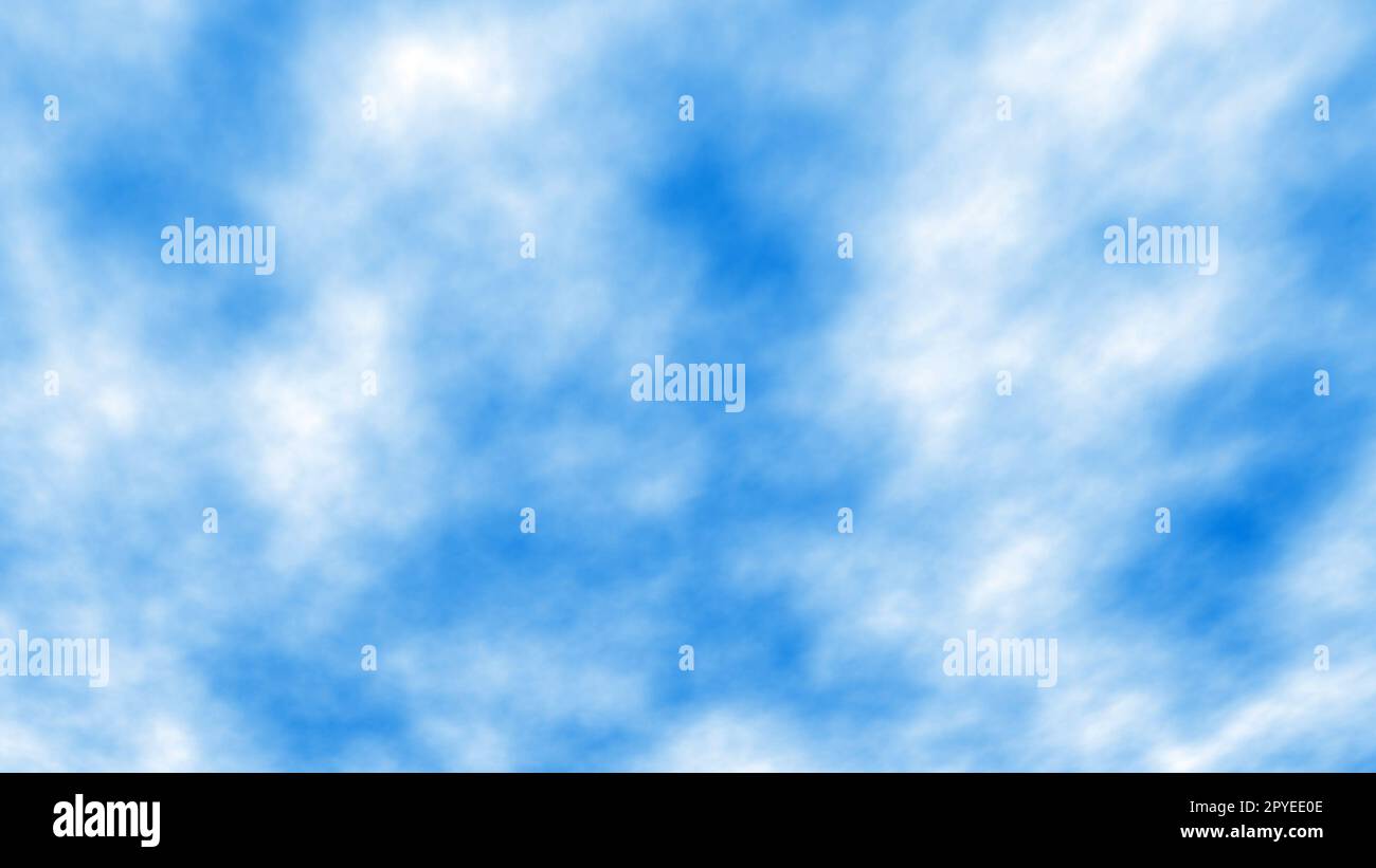 White cloud in blue sky animation background Stock Photo - Alamy