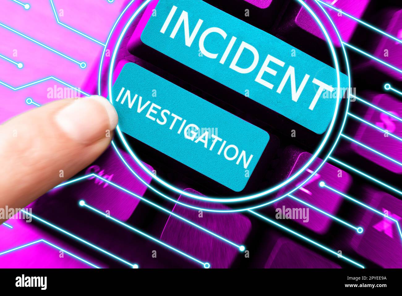Sign displaying Incident Investigation. Concept meaning responsible for ...