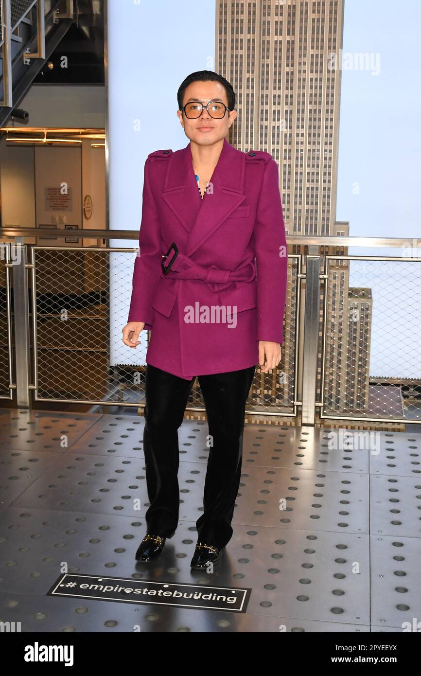 New York, USA. 03rd May, 2023. Ezra J. William visiting the Empire ...