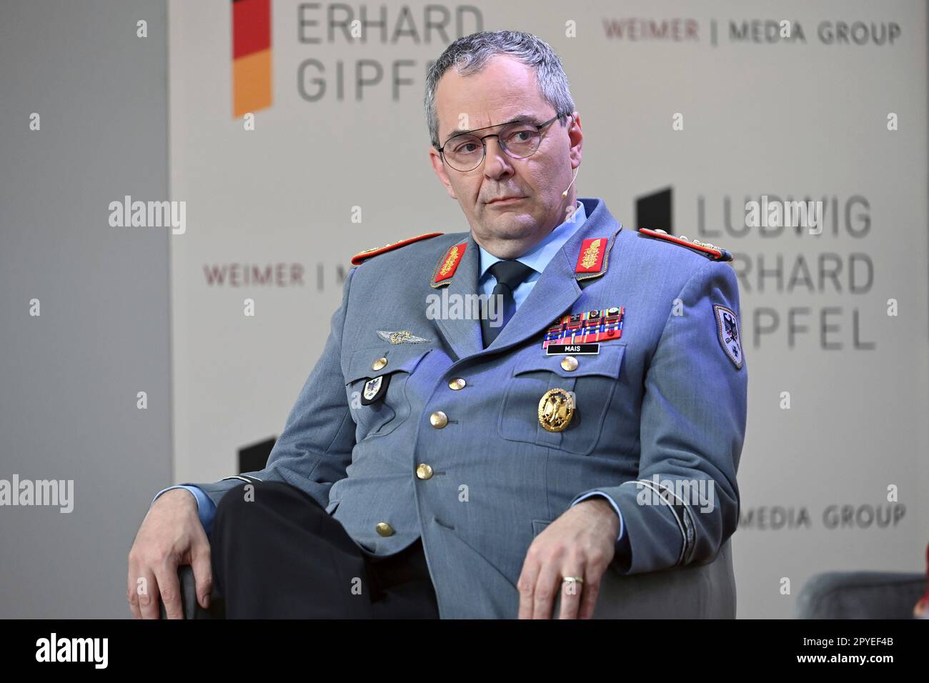 Gmund, Deutschland. 03rd May, 2023. Alfons Mais, lieutenant general and ...
