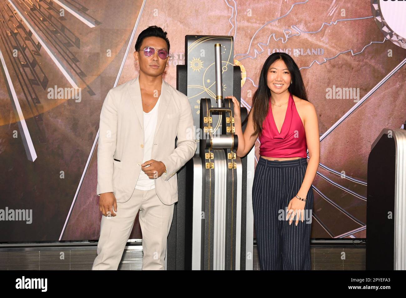 New York, USA. 03rd May, 2023. Prabal Gurung and Christine Yee visiting the Empire State ...