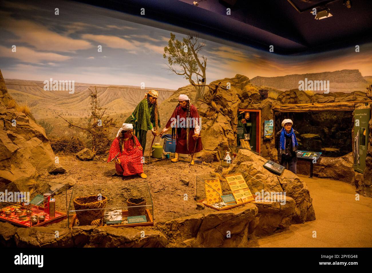 Native American exhibit at the High Desert Museum near Bend, Oregon ...