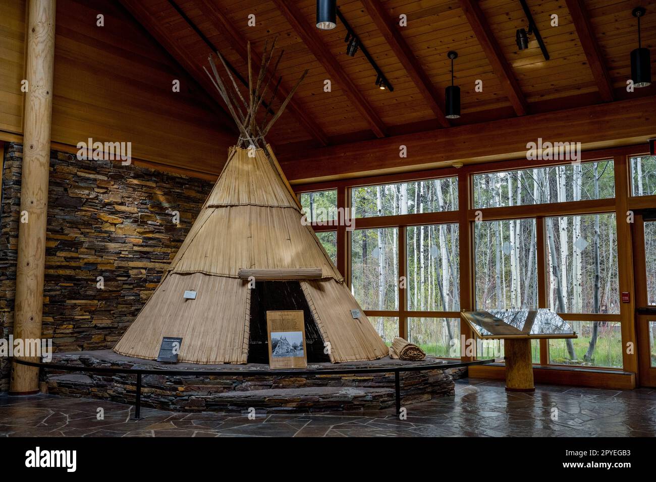 Native American exhibit at the High Desert Museum near Bend, Oregon ...