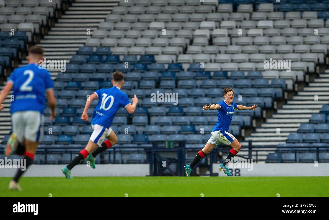 3rd May 2023; Hampden Park, Glasgow, Scotland: Scottish FA Youth Cup Final, Rangers versus ...