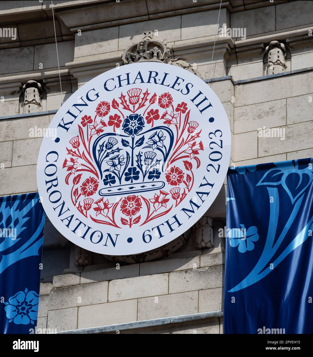 The official logo emblem of the Coronation of King Charles the Third as ...
