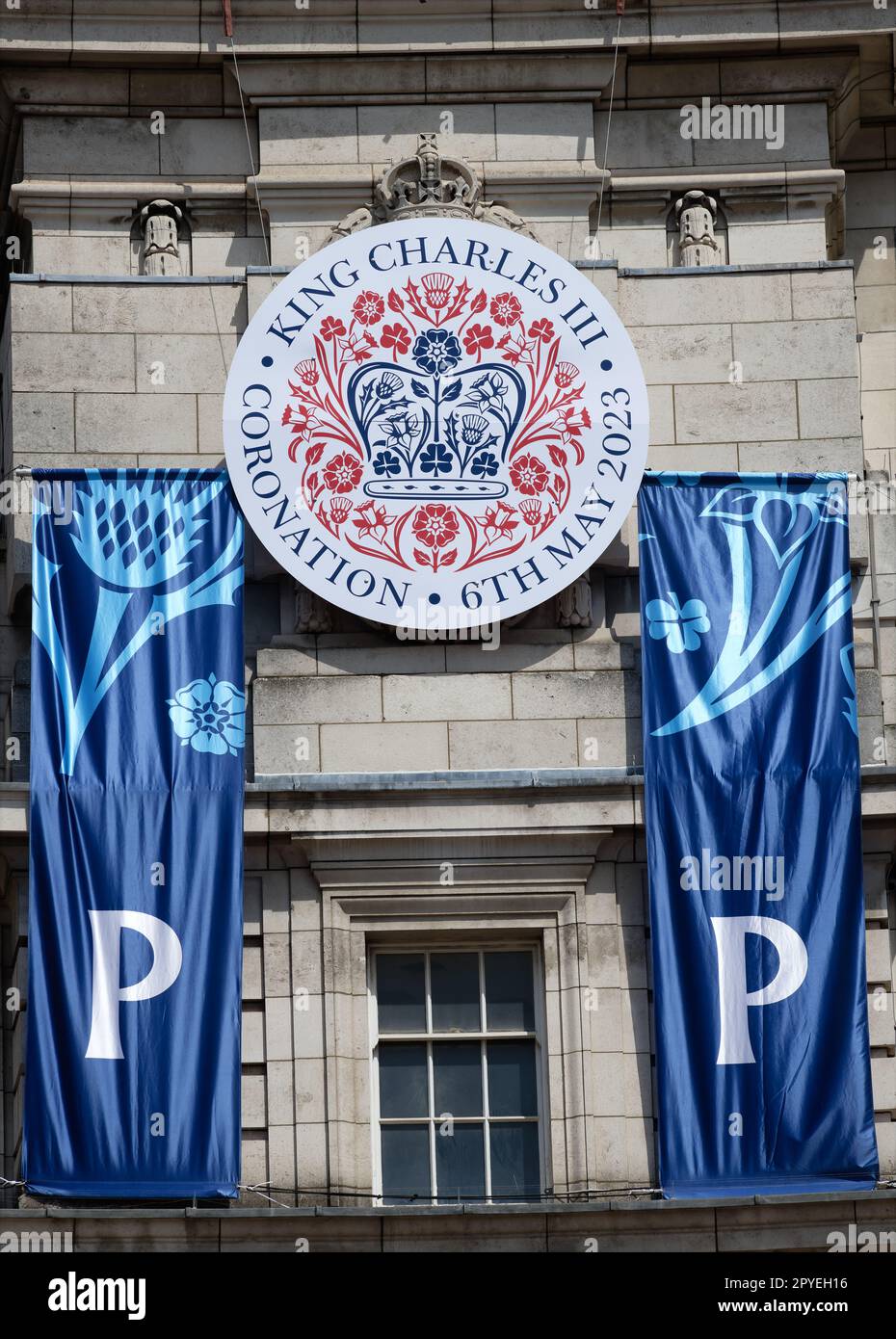 The official logo emblem of the Coronation of King Charles the Third as ...