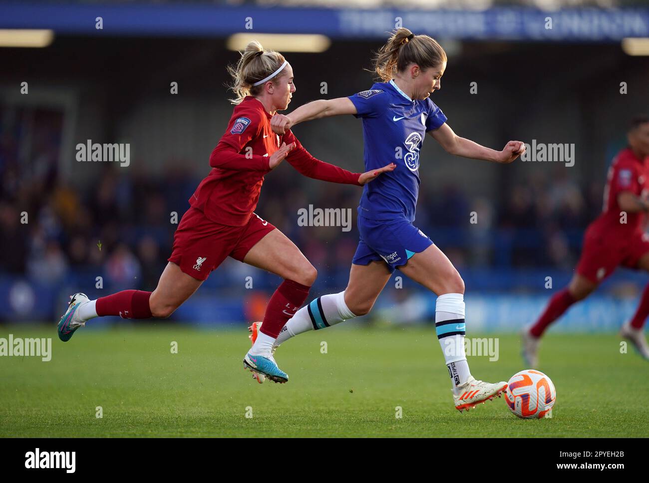 Liverpools Missy Bo Kearns And Chelseas Melanie Leupolz Right