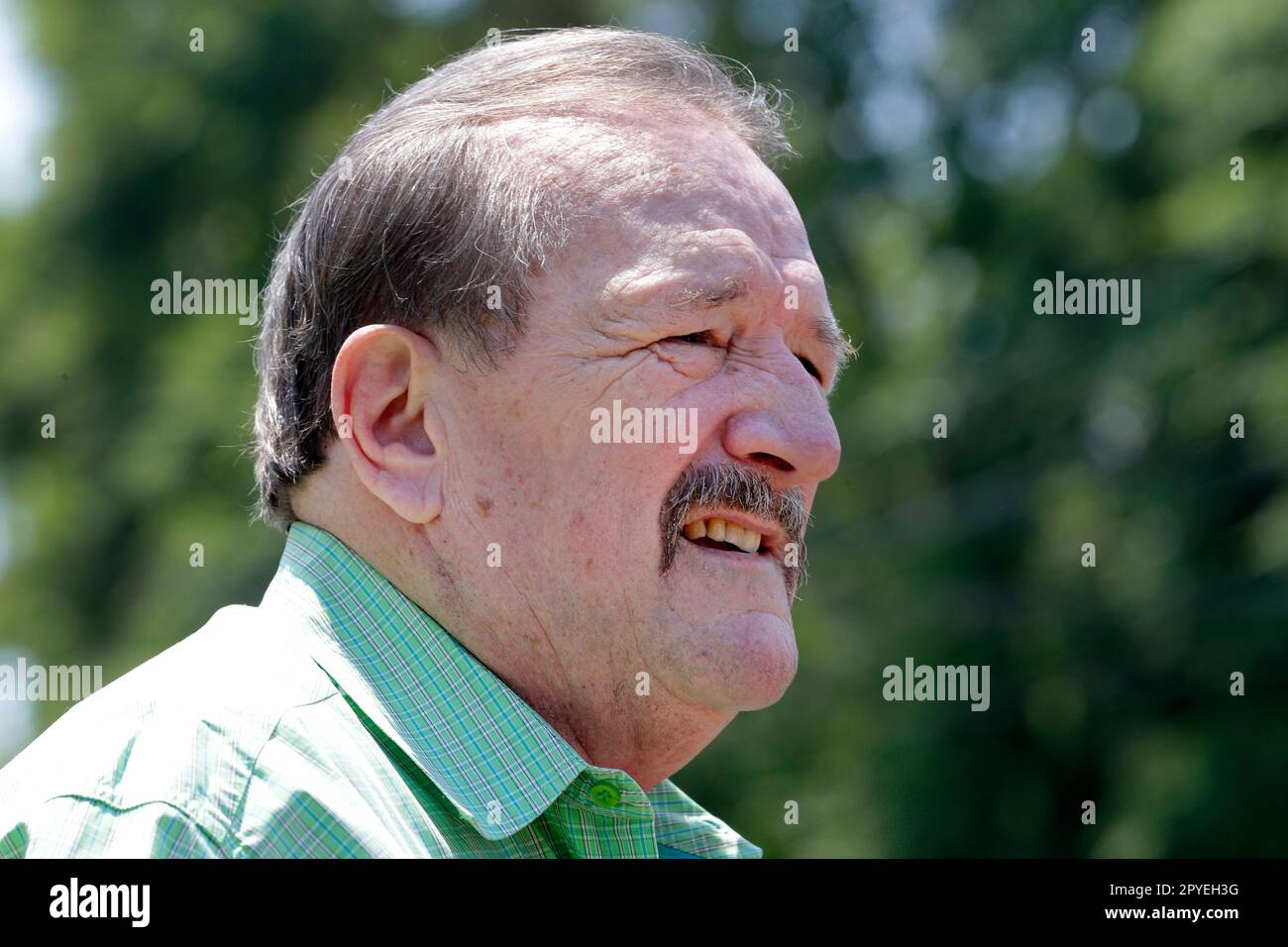 Judge Randy Ellisor, a San Jacinto county justice of the peace, speaks ...