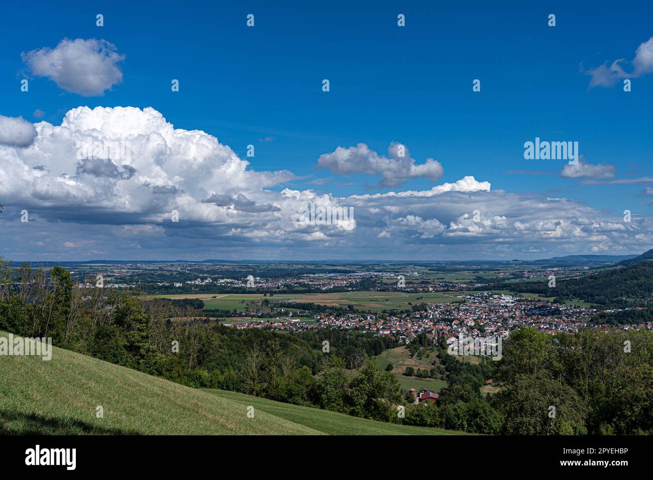 Little village in the middle of the German countryside Stock Photo - Alamy