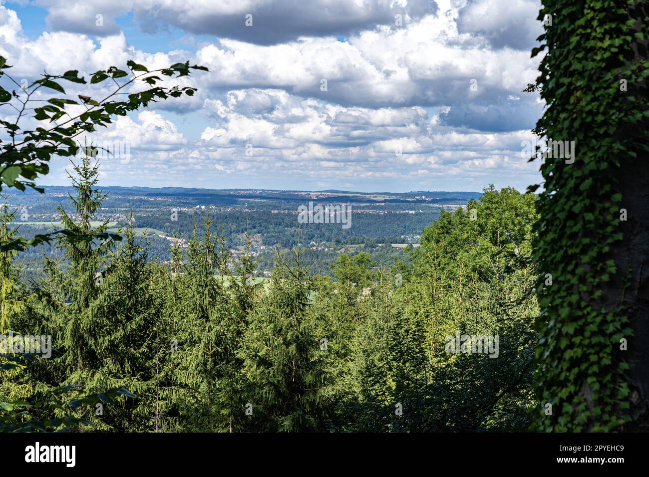 Little village in the middle of the German countryside Stock Photo - Alamy