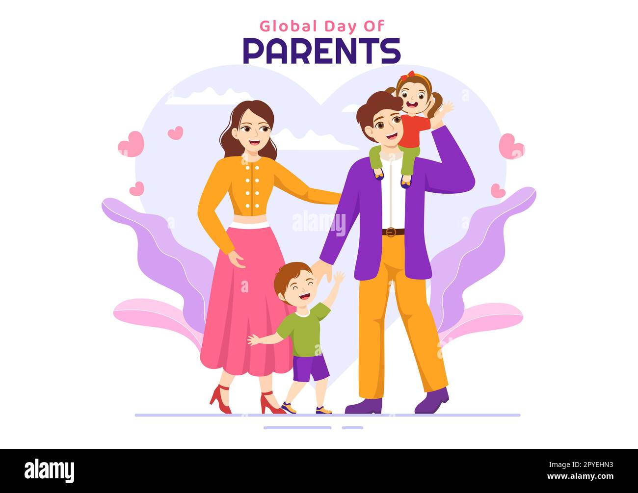 Global Day of Parents Illustration with Importance of Being a ...