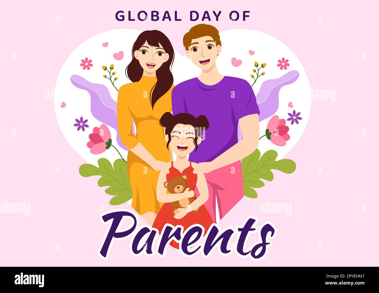Global Day of Parents Illustration with Importance of Being a ...