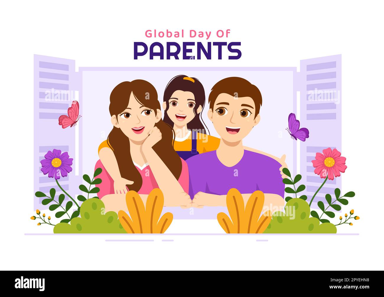Global Day of Parents Illustration with Importance of Being a ...