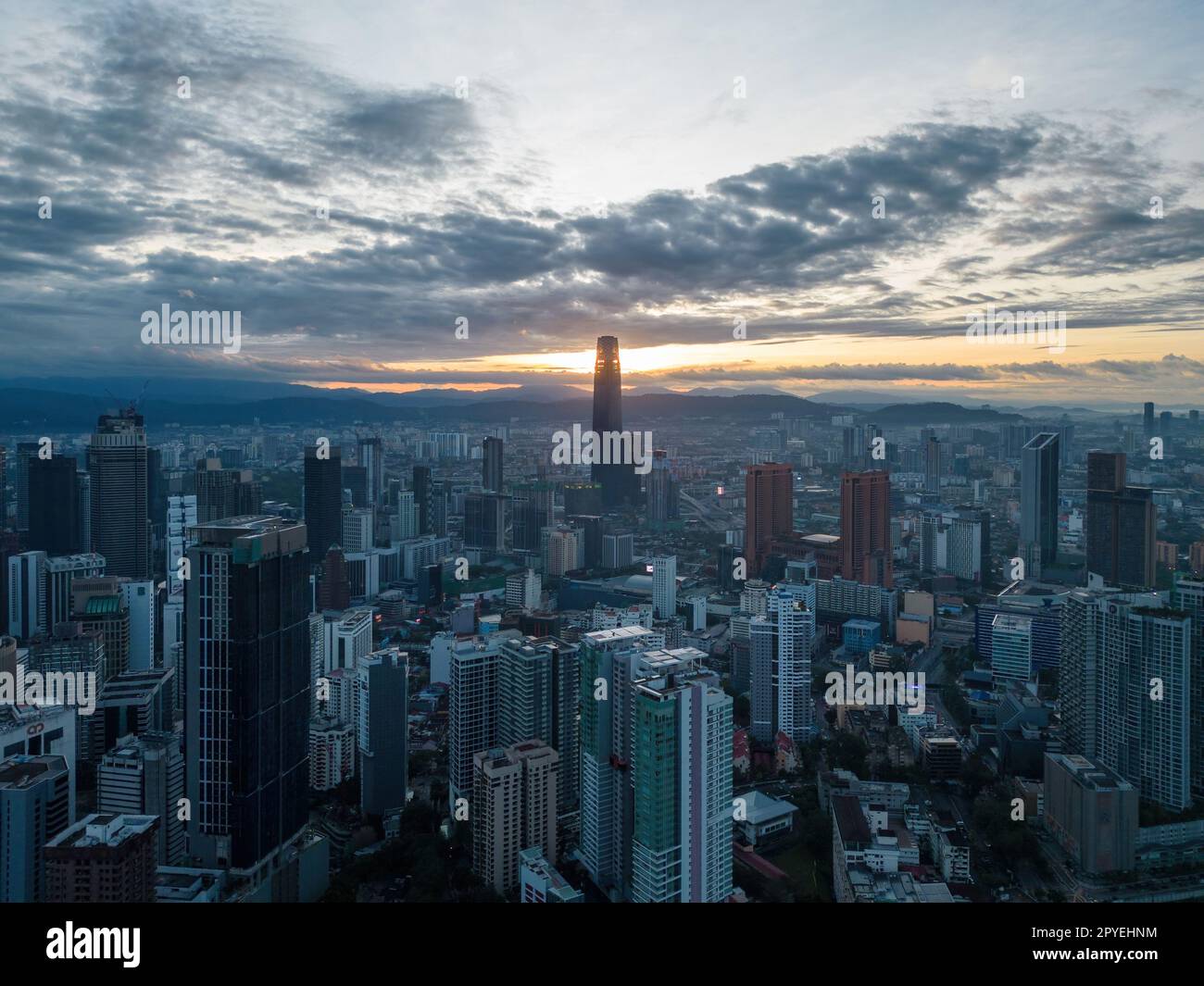 An aerial view of the TRX 106 building Stock Photo - Alamy