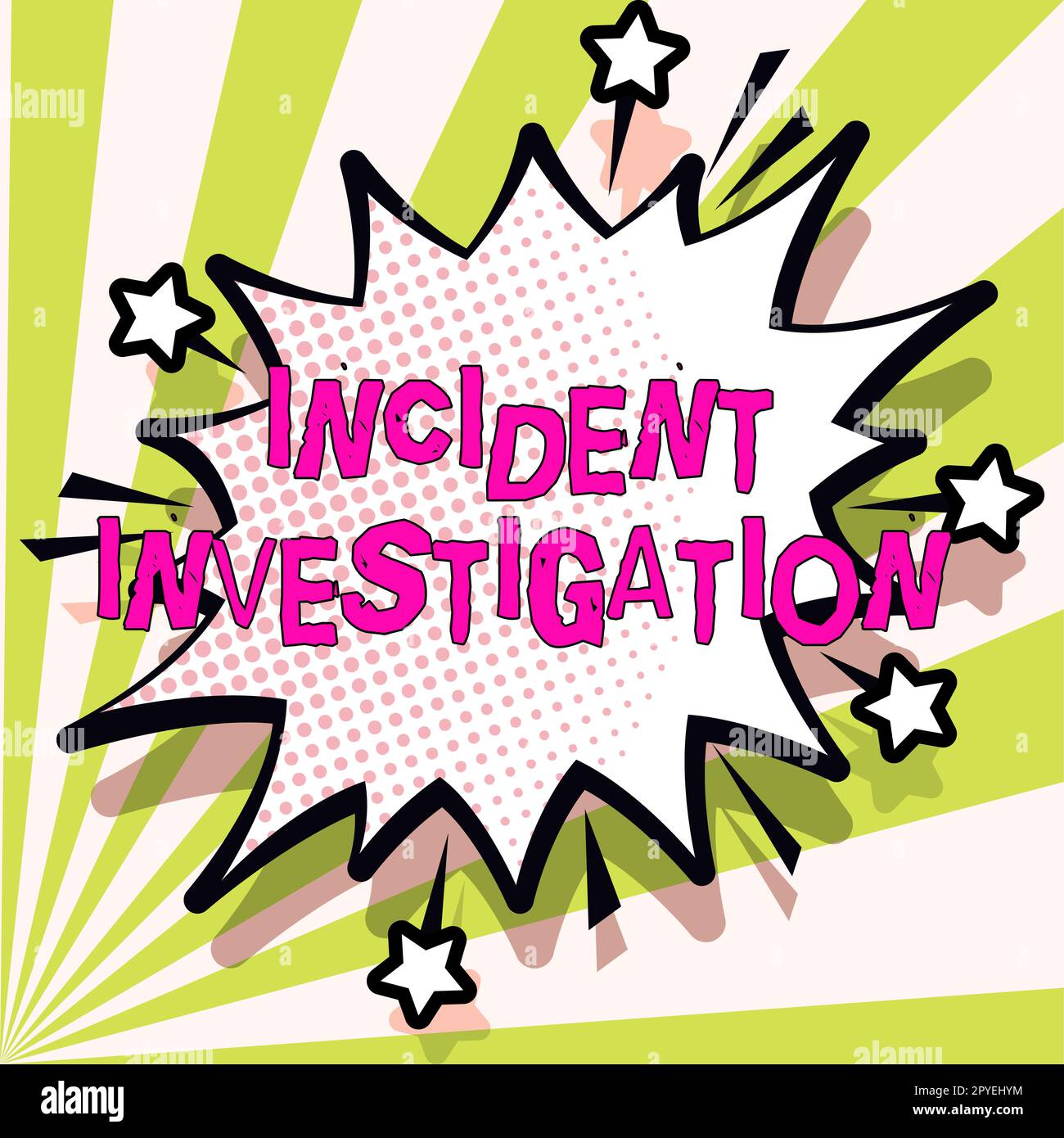Sign displaying Incident Investigation. Business showcase responsible ...