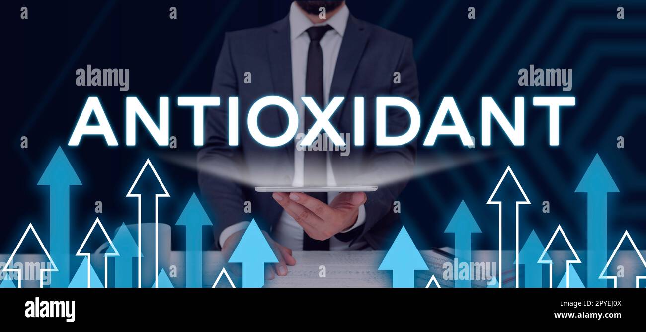 Inspiration showing sign Antioxidant. Business idea a substance that ...