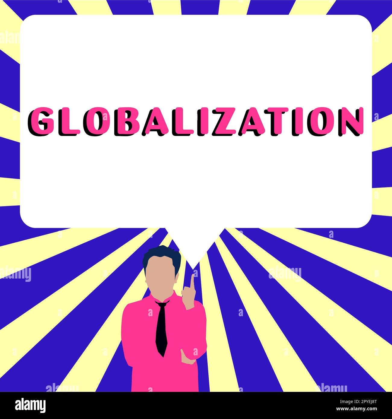 Text caption presenting Globalization. Conceptual photo development of ...