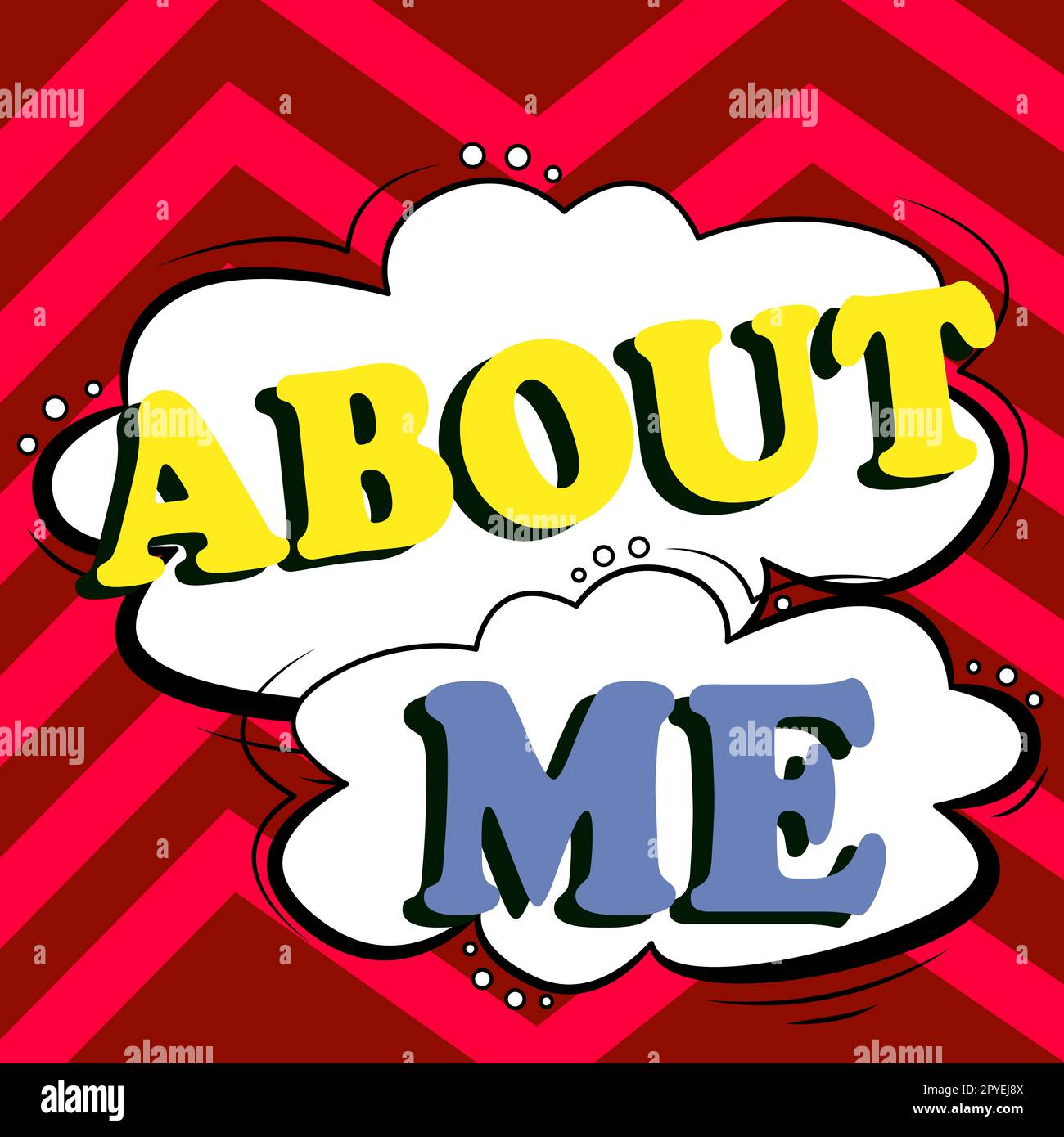 Text showing inspiration About Me. Business showcase My Personal ...