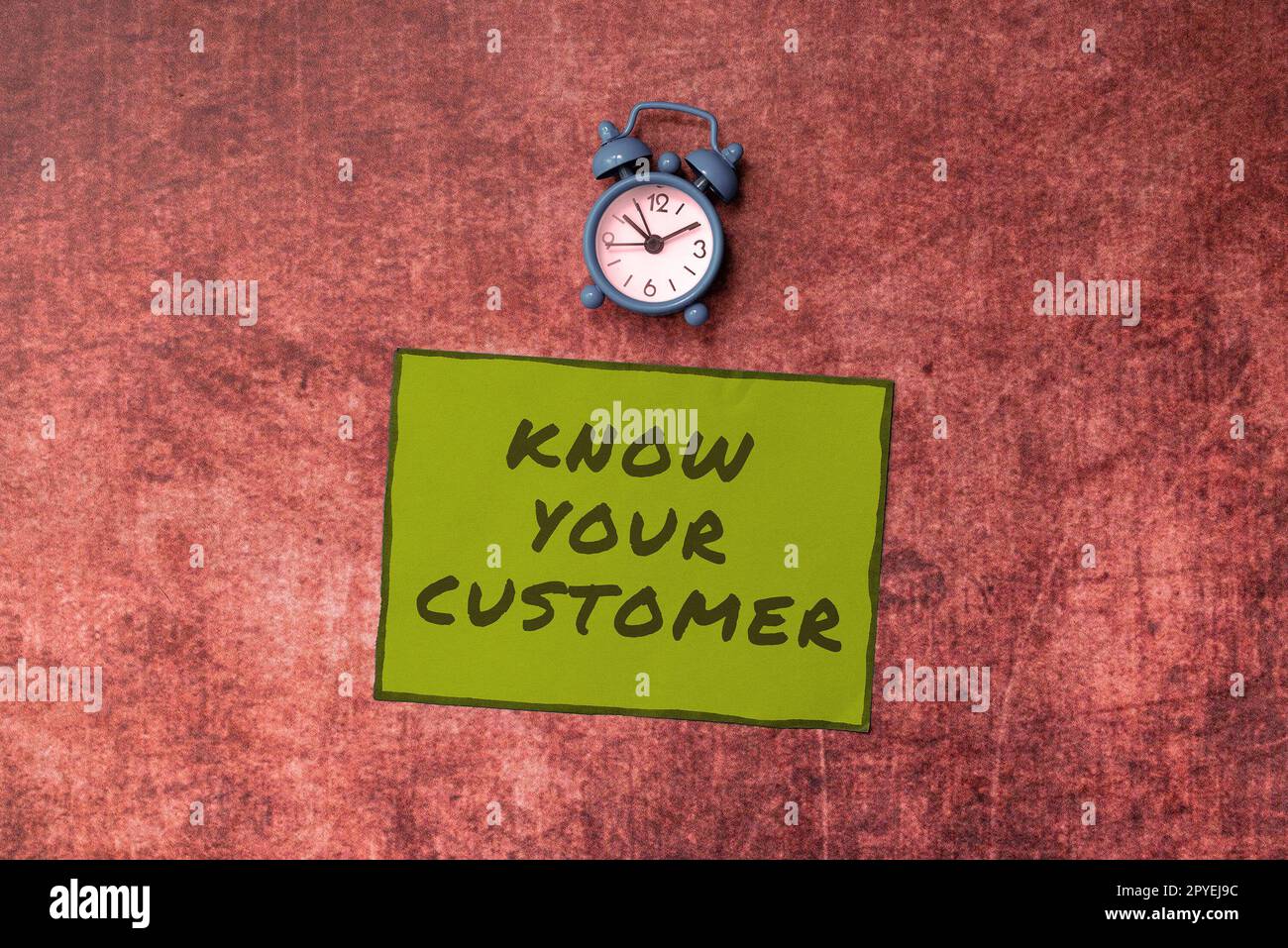 Hand writing sign Know Your Customer. Business overview Marketing ...