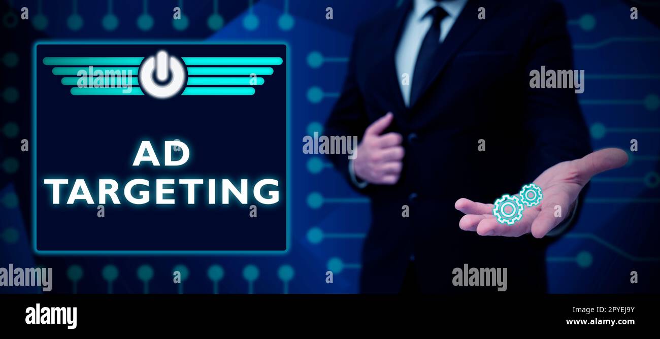 Sign Displaying Ad Targeting Business Concept Target The Most Receptive Audiences With Certain