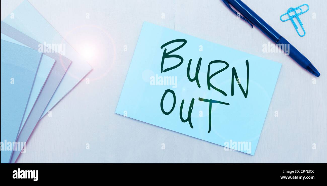 Inspiration showing sign Burn Out. Business concept Feeling of physical ...