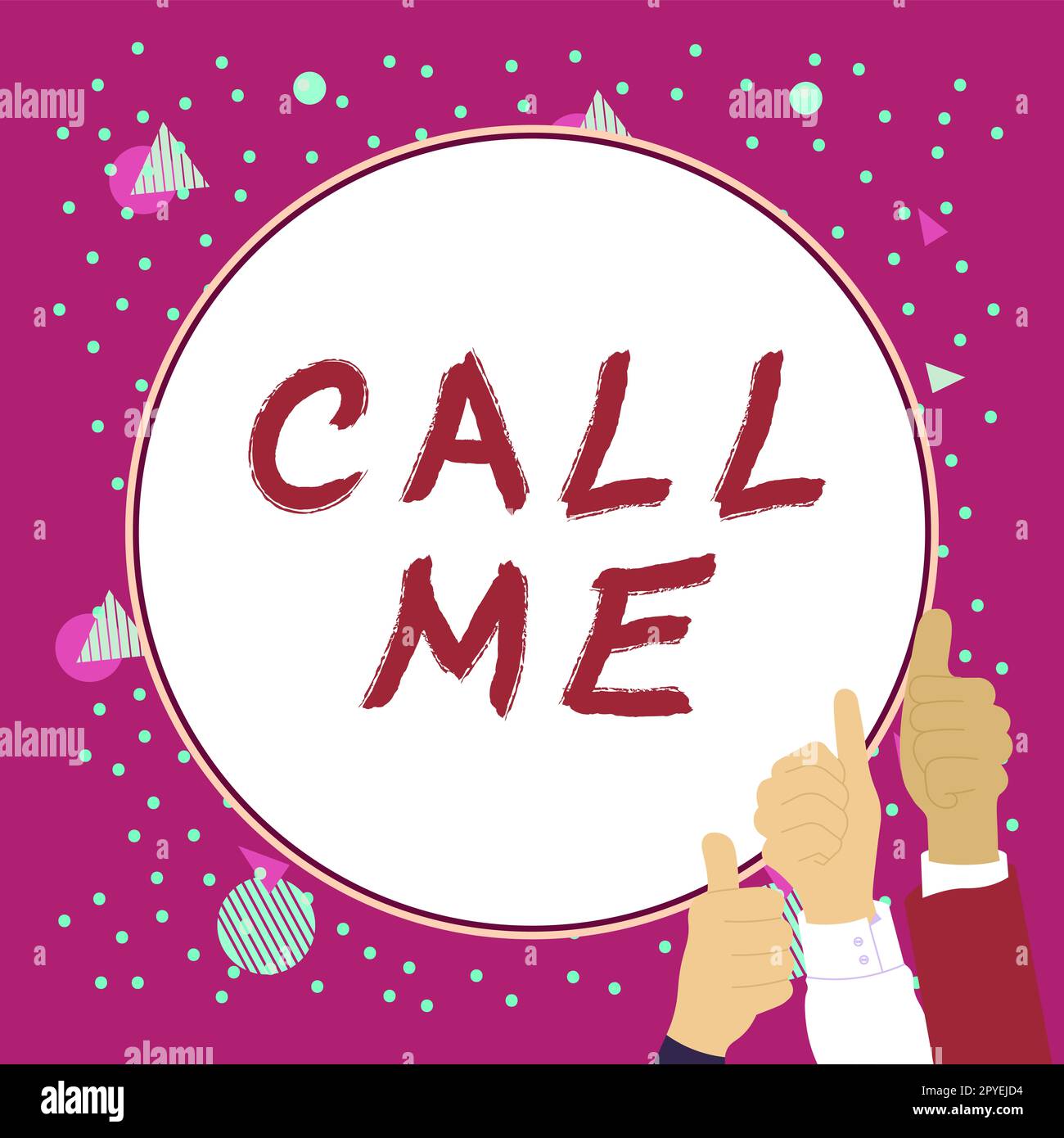 Sign displaying Call Me. Business concept Asking for communication by ...