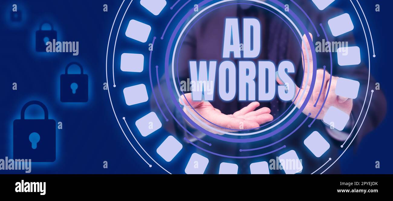 Handwriting text Ad Words. Word for oversee and control the various ...