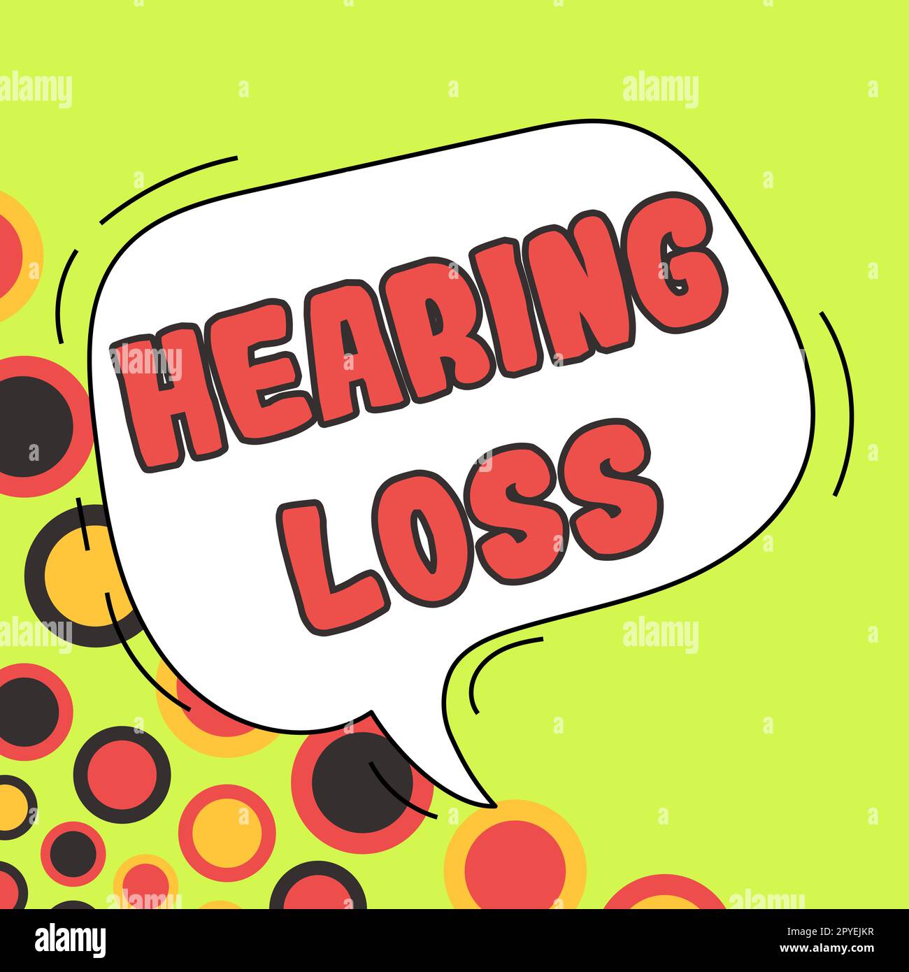 Hand writing sign Hearing Loss. Word Written on is partial or total ...