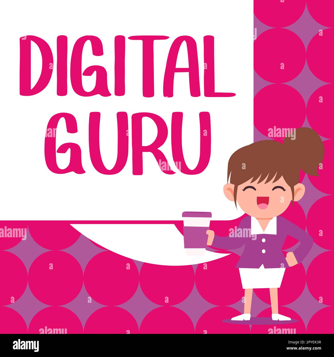 Sign displaying Digital Guru. Internet Concept teacher and intellectual ...