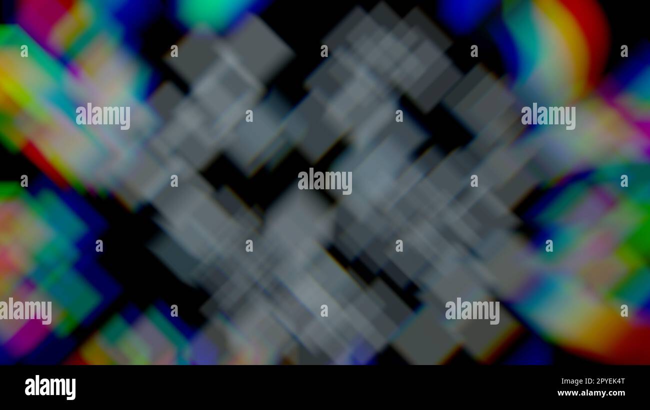 Blur square effect in color prism background Stock Photo - Alamy