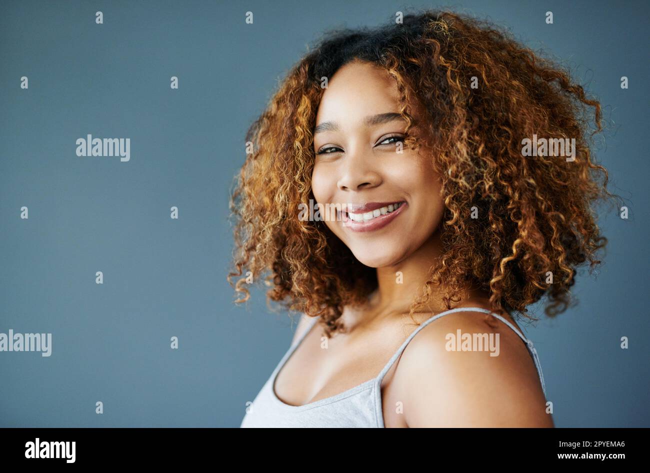 Life is too good to be frowning. Studio shot of an attractive young ...