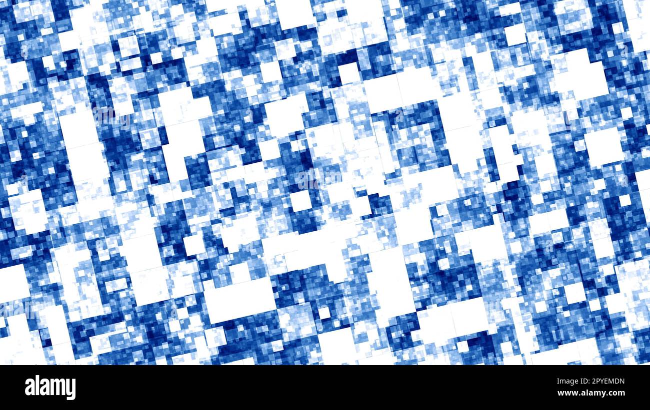 Square pattern cross link in blue and white background Stock Photo - Alamy