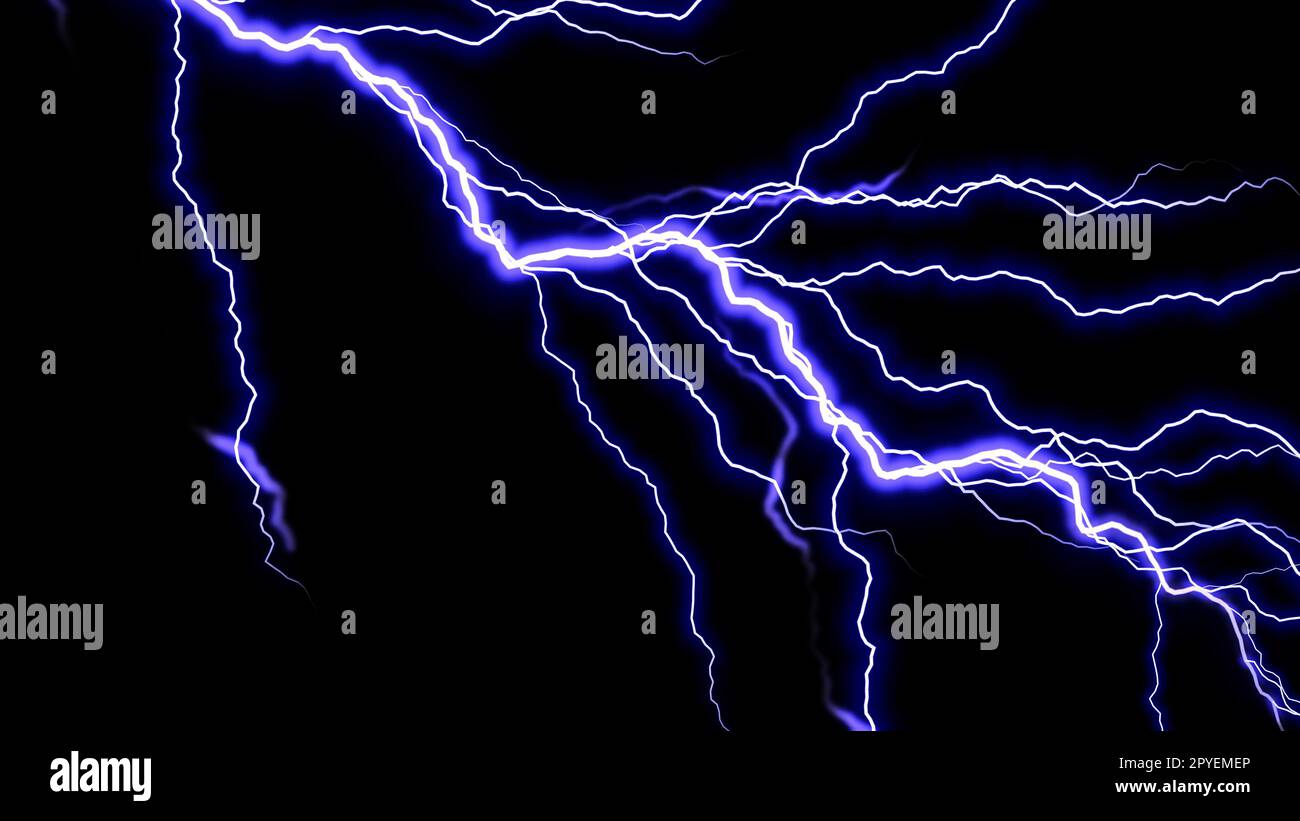 Blue thunder glow zap background Stock Photo - Alamy