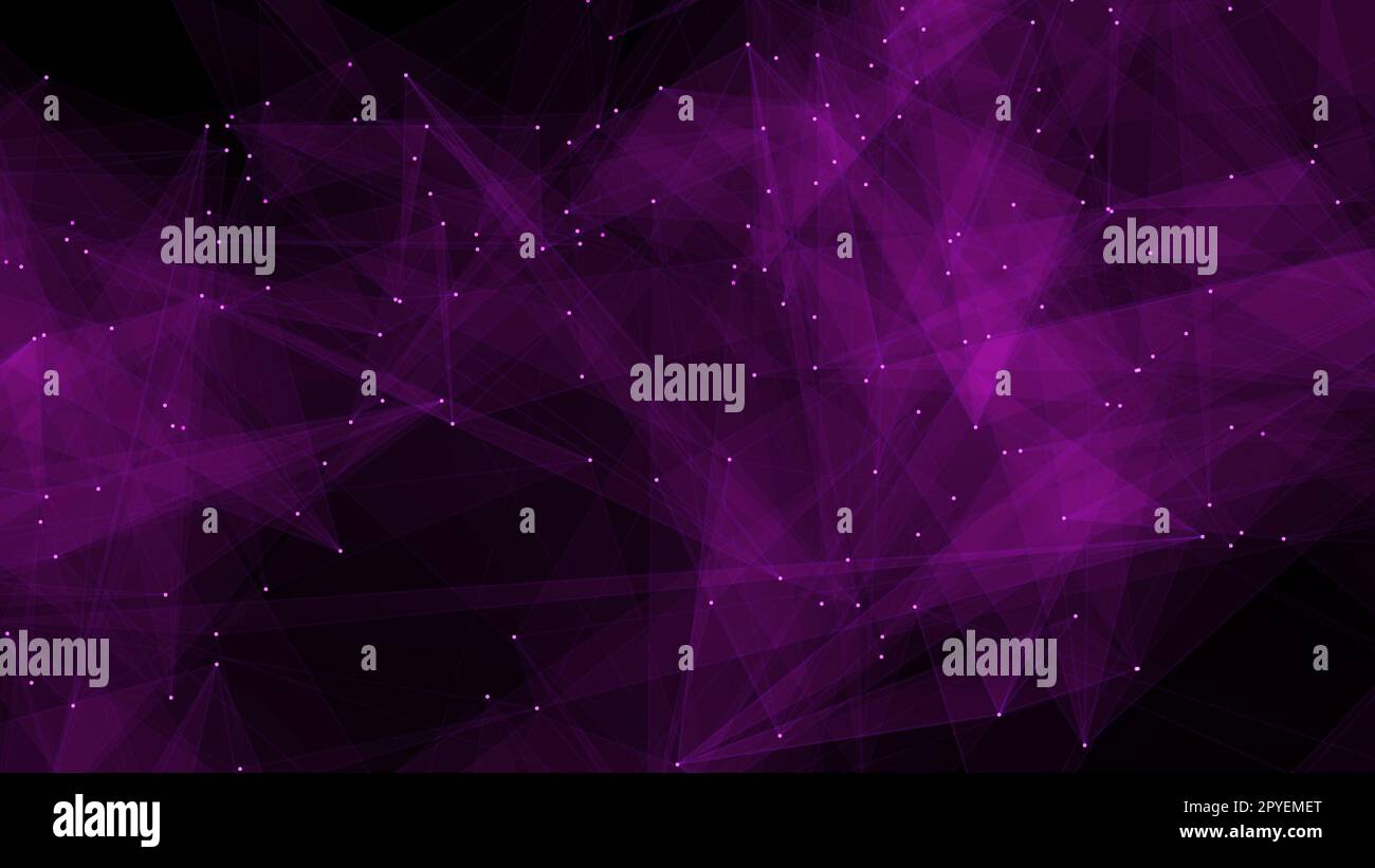 Purple shining triangle plexus shape glowing digital, futuristic ...