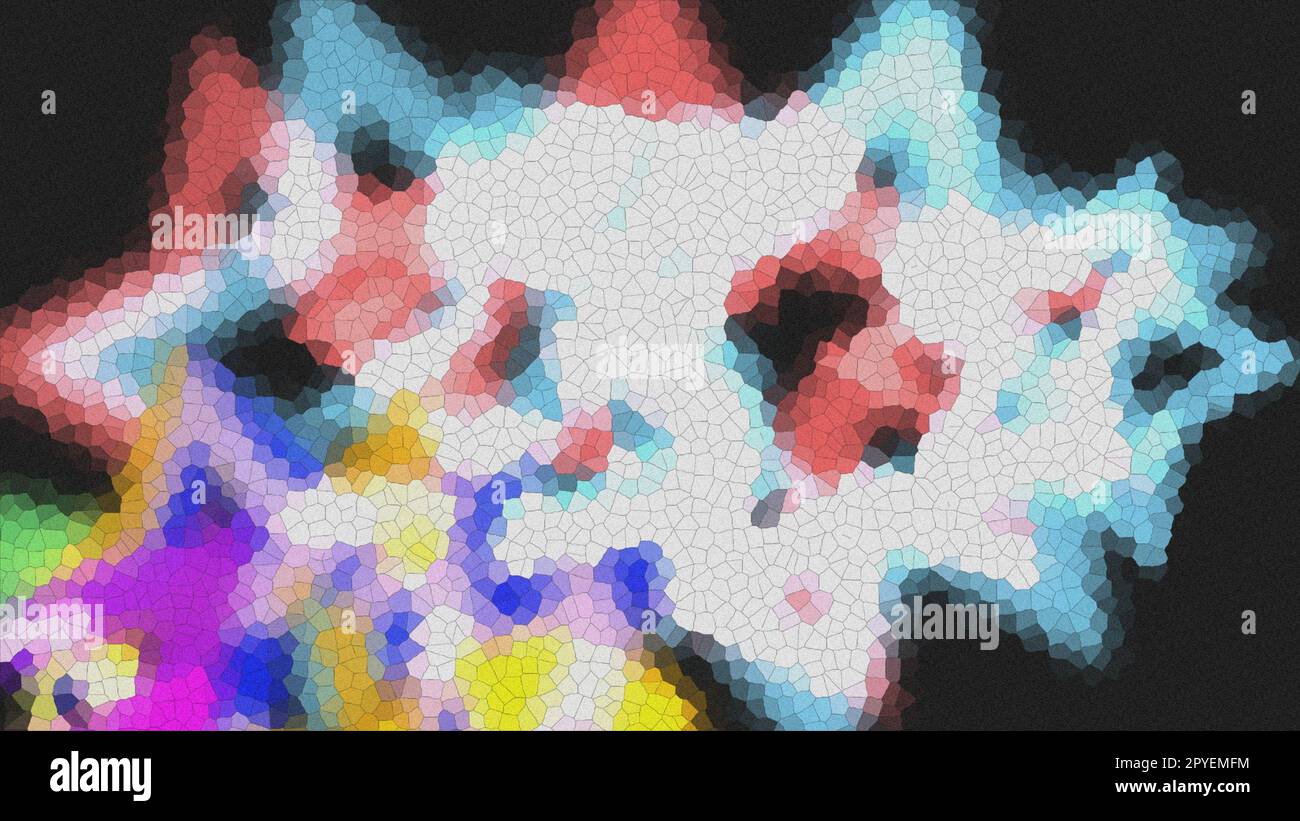 Scattering polygon shape gradient background Stock Photo - Alamy