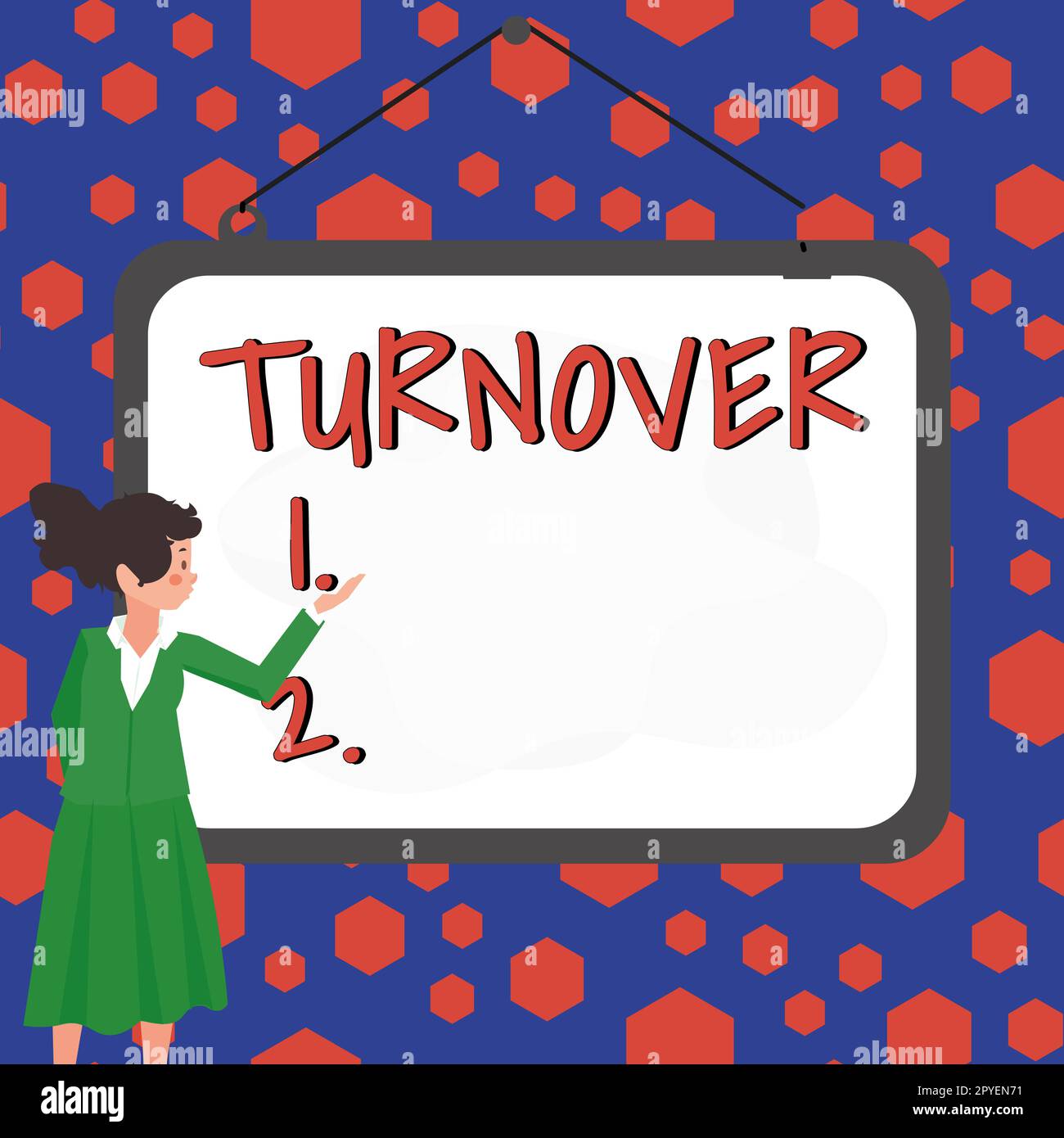 Inspiration showing sign Turnover. Word Written on the percentage of ...