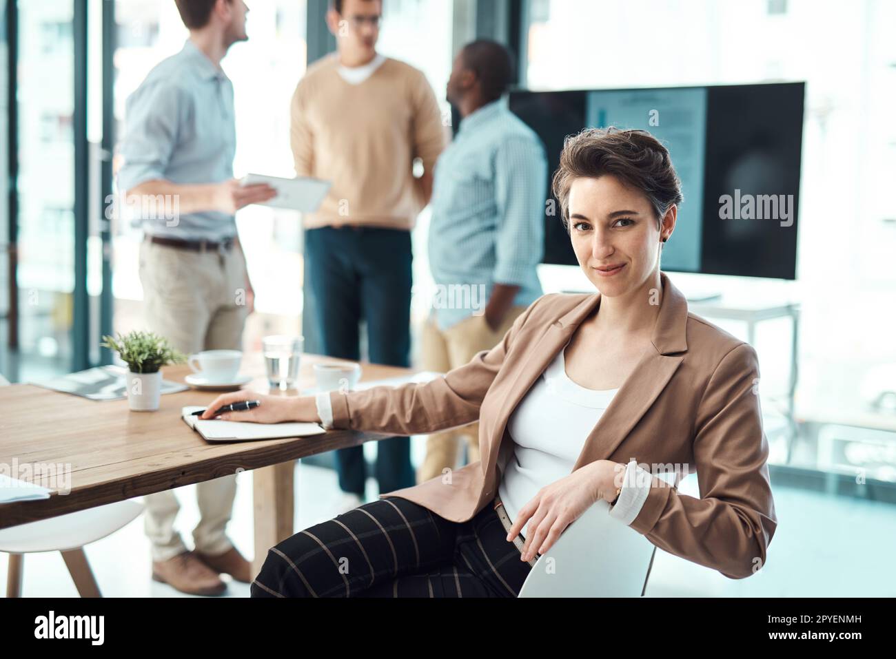 Ready to make a success of the workday. Portrait of a young ...