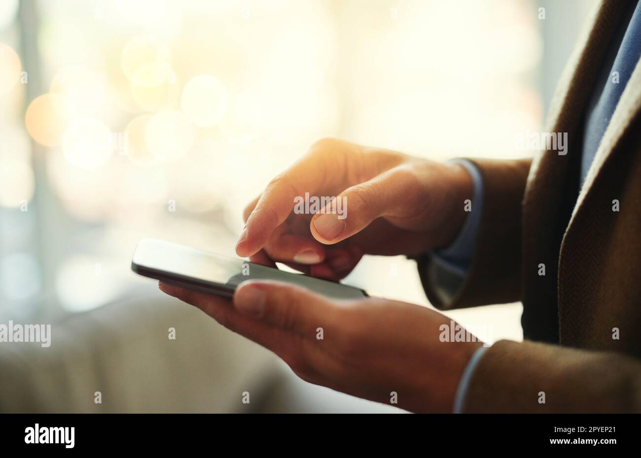 Doing business the simple way. High angle shot of an unrecognizable ...