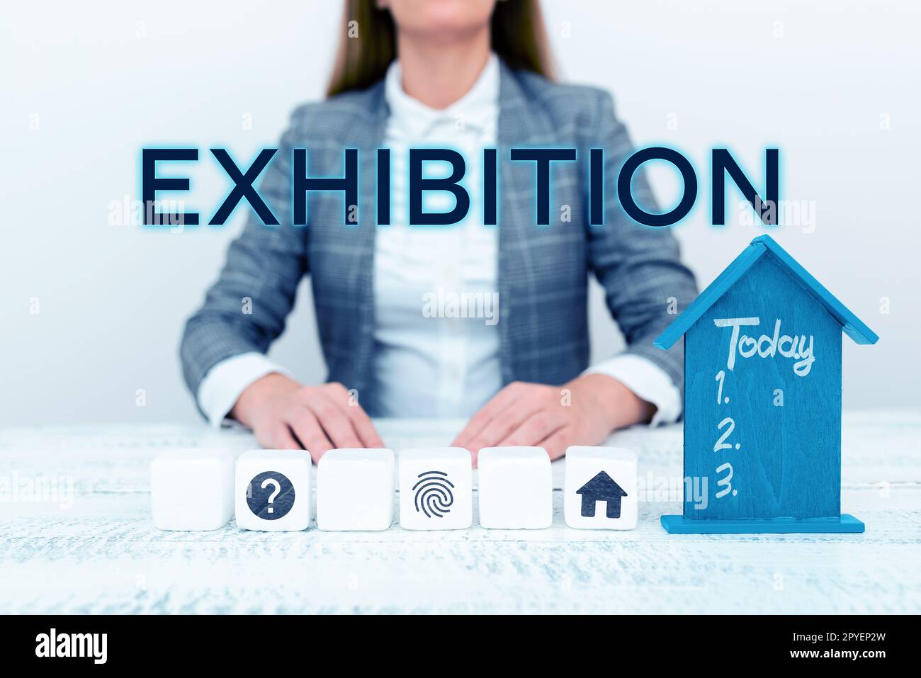 Writing displaying text Exhibition. Concept meaning and act of exposing ...