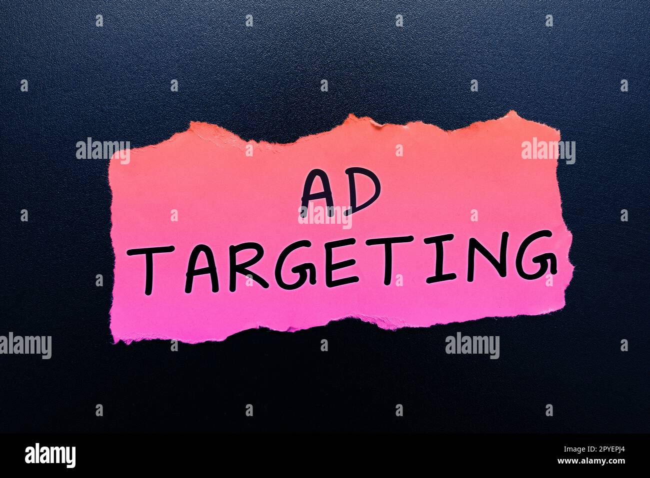 Hand writing sign Ad Targeting. Business idea target the most receptive ...