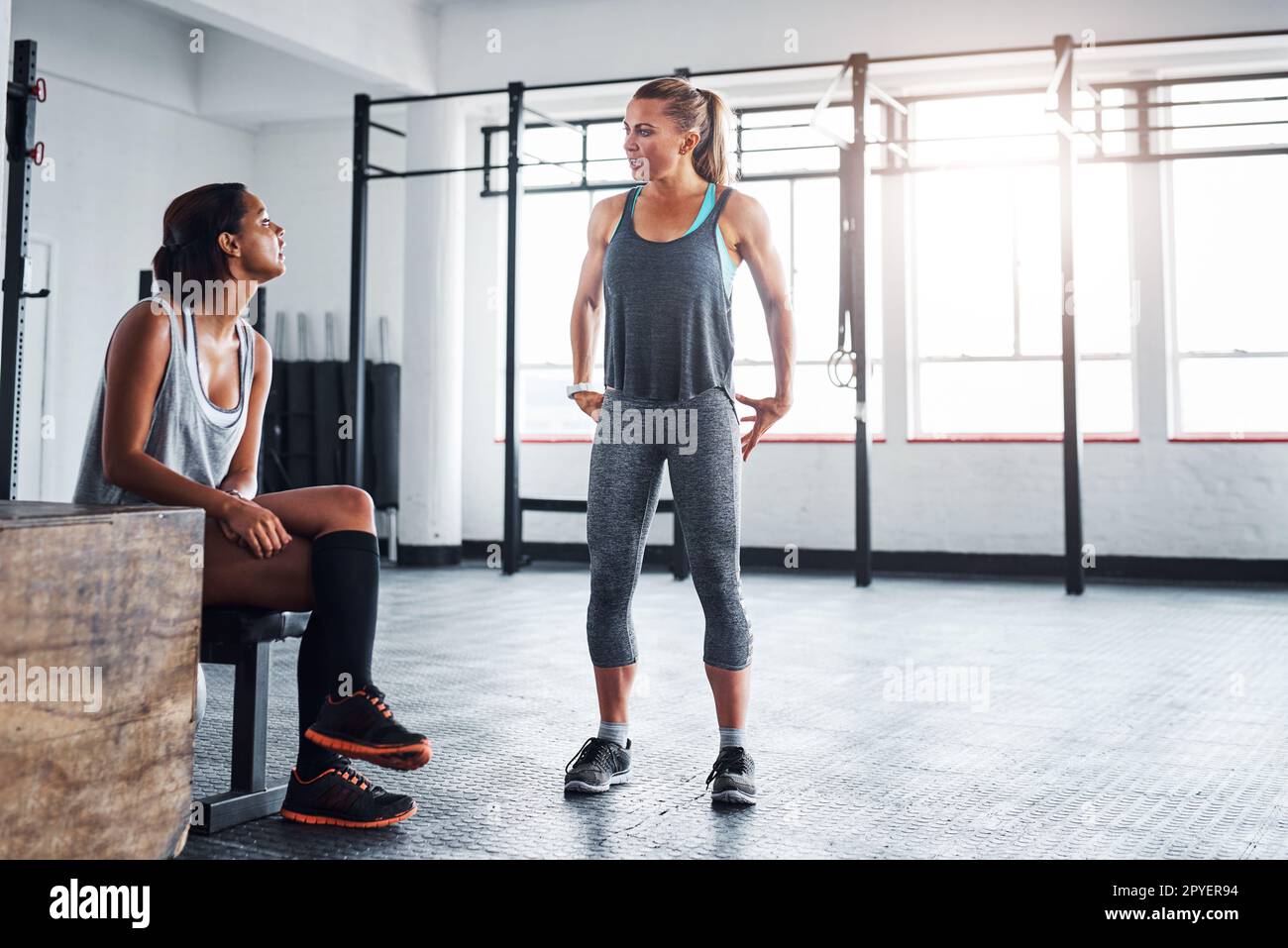 Fitness instructor client hi-res stock photography and images - Alamy