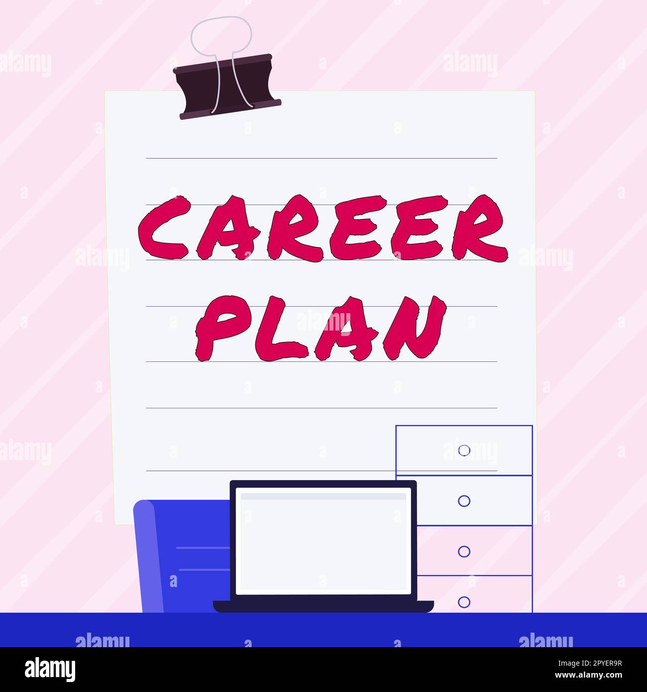 Writing displaying text Career Plan. Internet Concept ongoing process ...