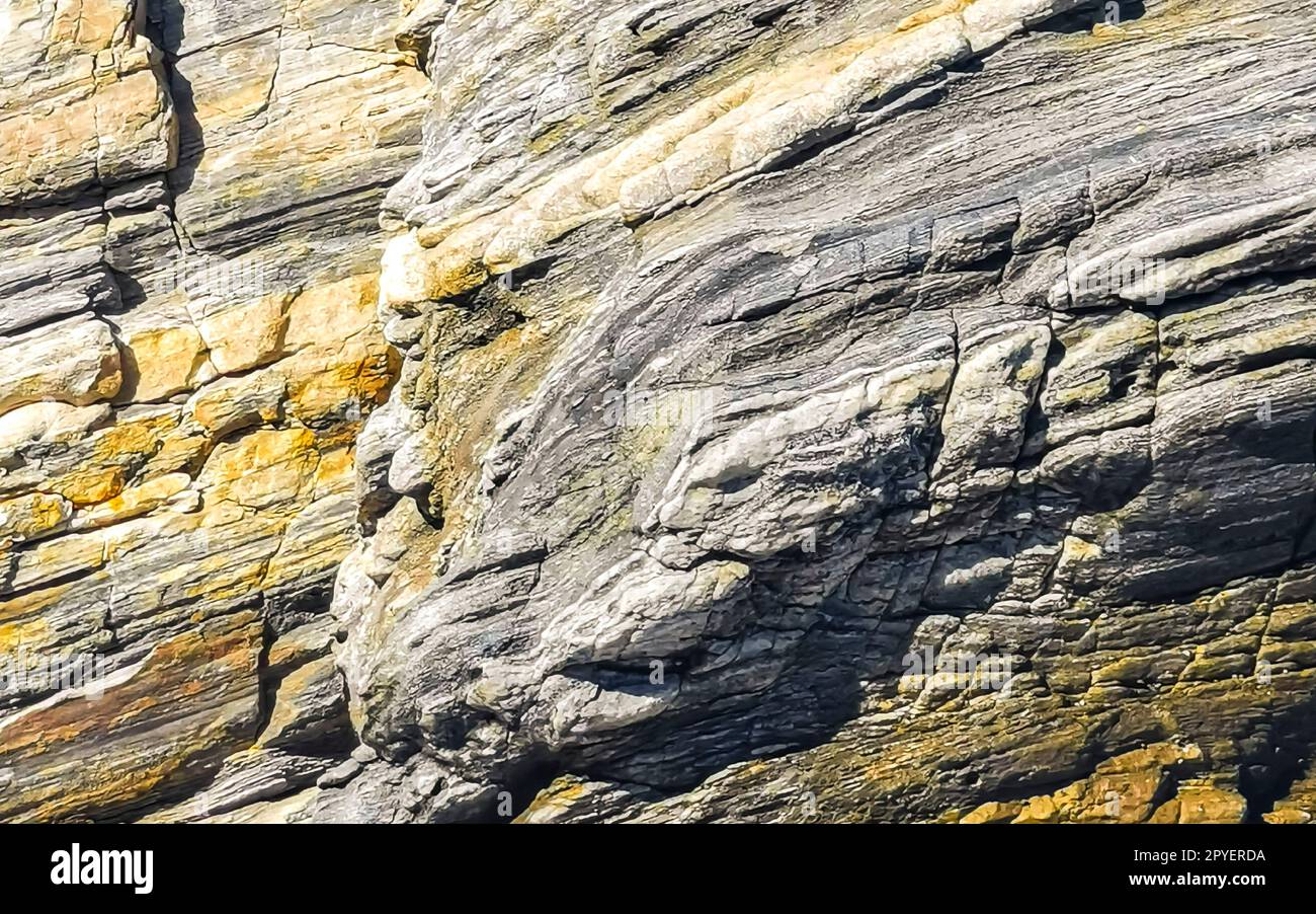 Beautiful rock cliff stone boulder texture pattern beach in Mexico ...