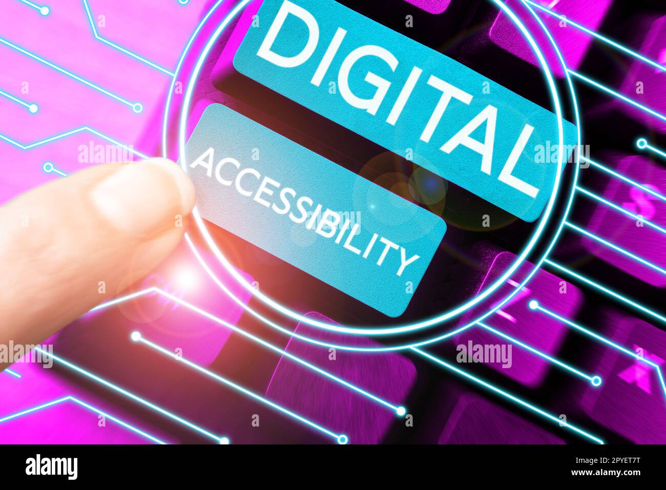 Conceptual display Digital Accessibility. Word for electronic ...