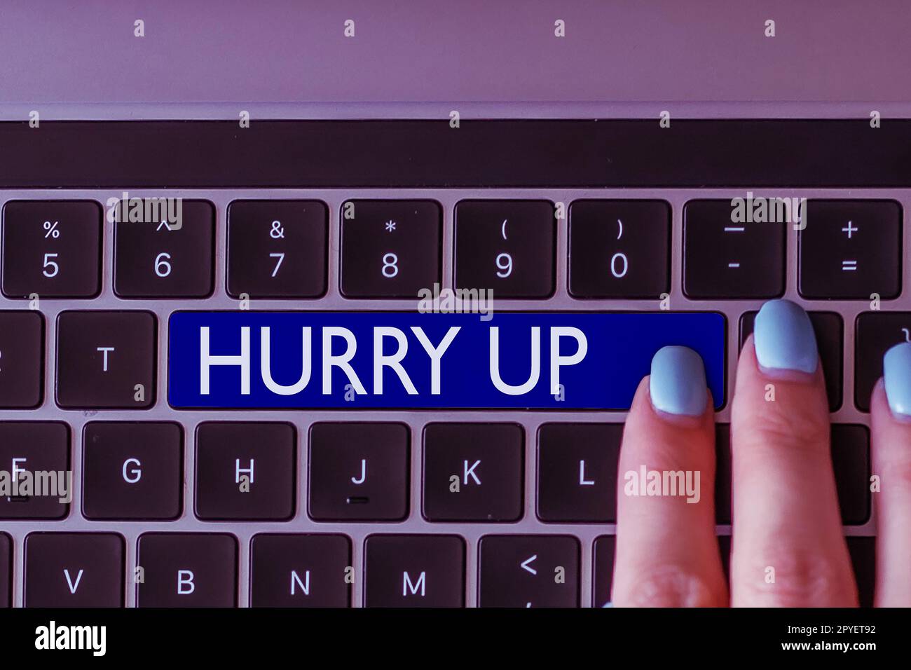 Conceptual display Hurry Up. Business showcase asking someone to do a ...