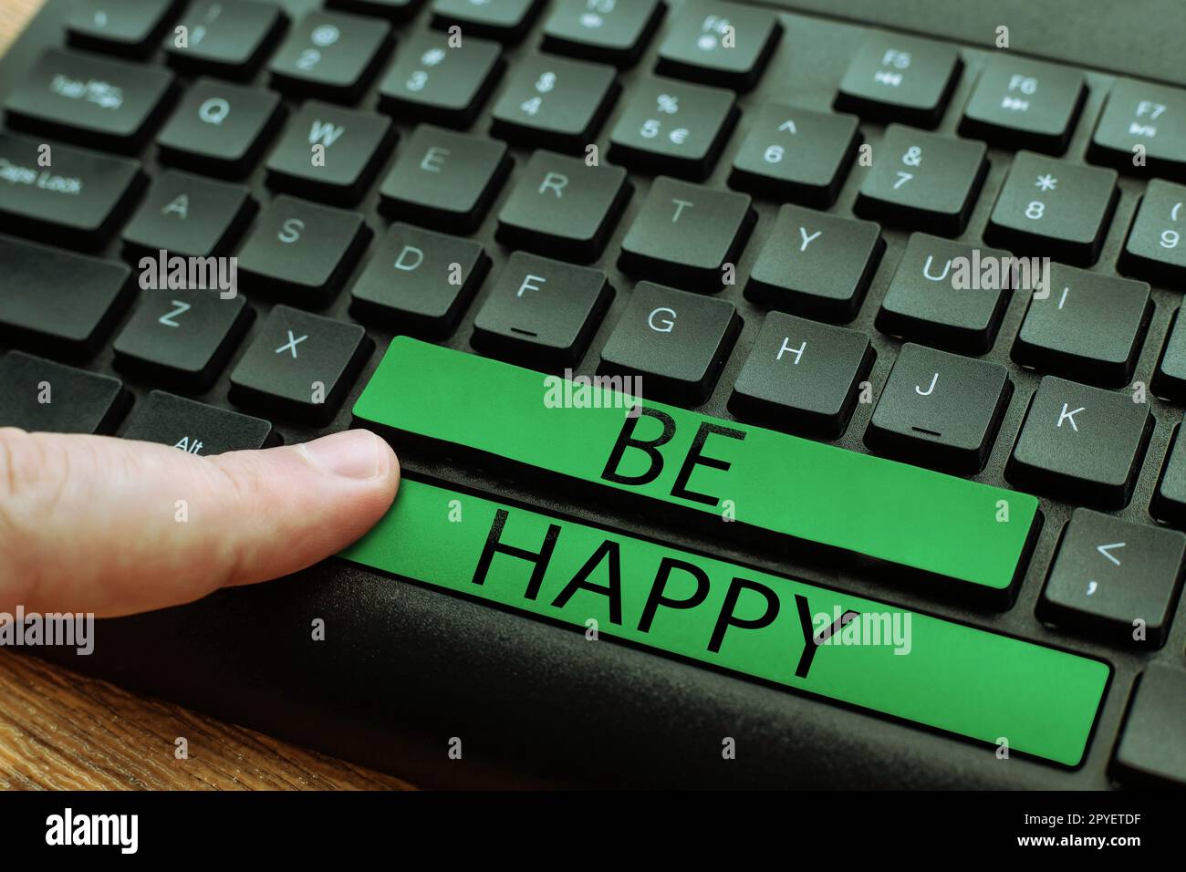 Text showing inspiration Be Happy. Business concept live every moment ...