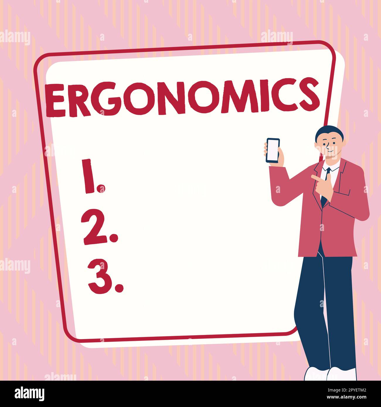 Sign displaying Ergonomics. Word Written on fitting or designing a ...