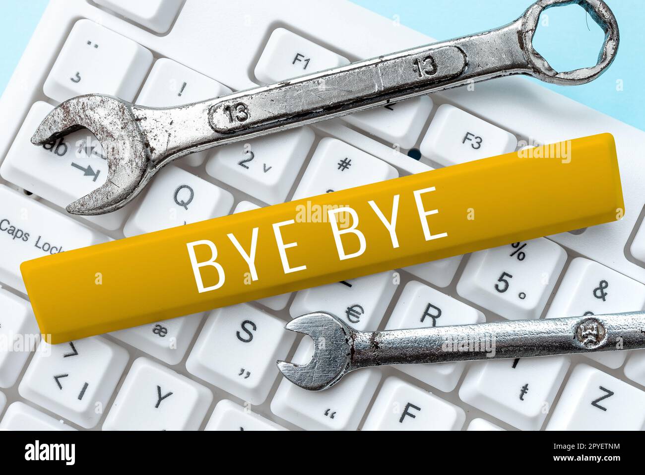 Sign displaying Bye Bye. Word for Greeting for leaving Farewell See you ...