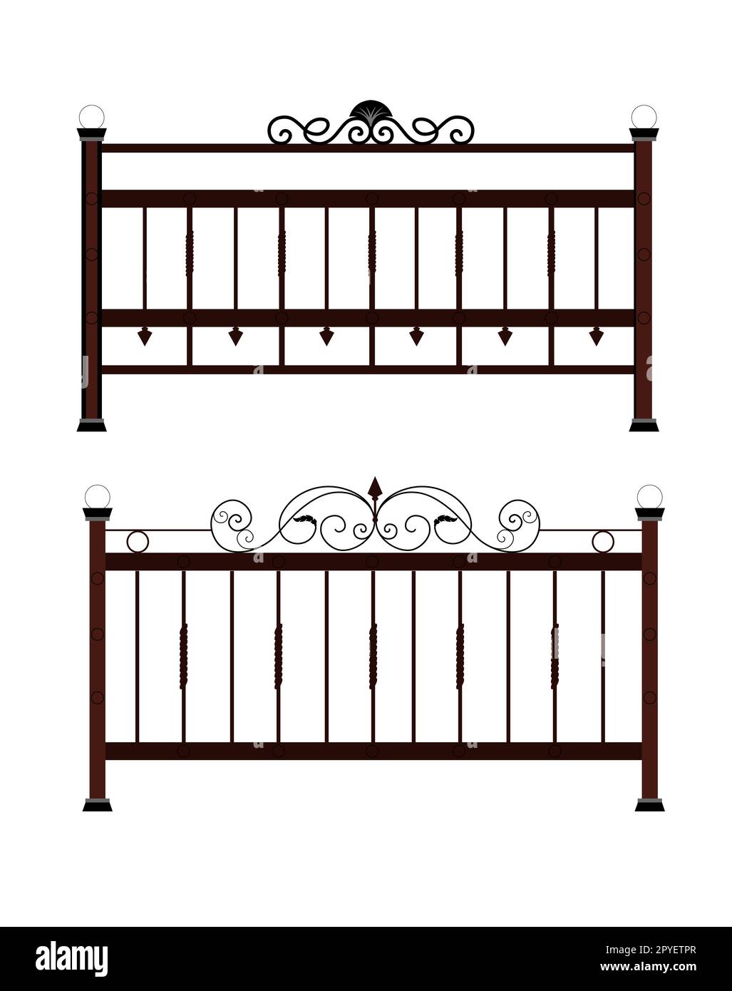Gate fence isolated. Vector metal entrance. Fence gate vector ...